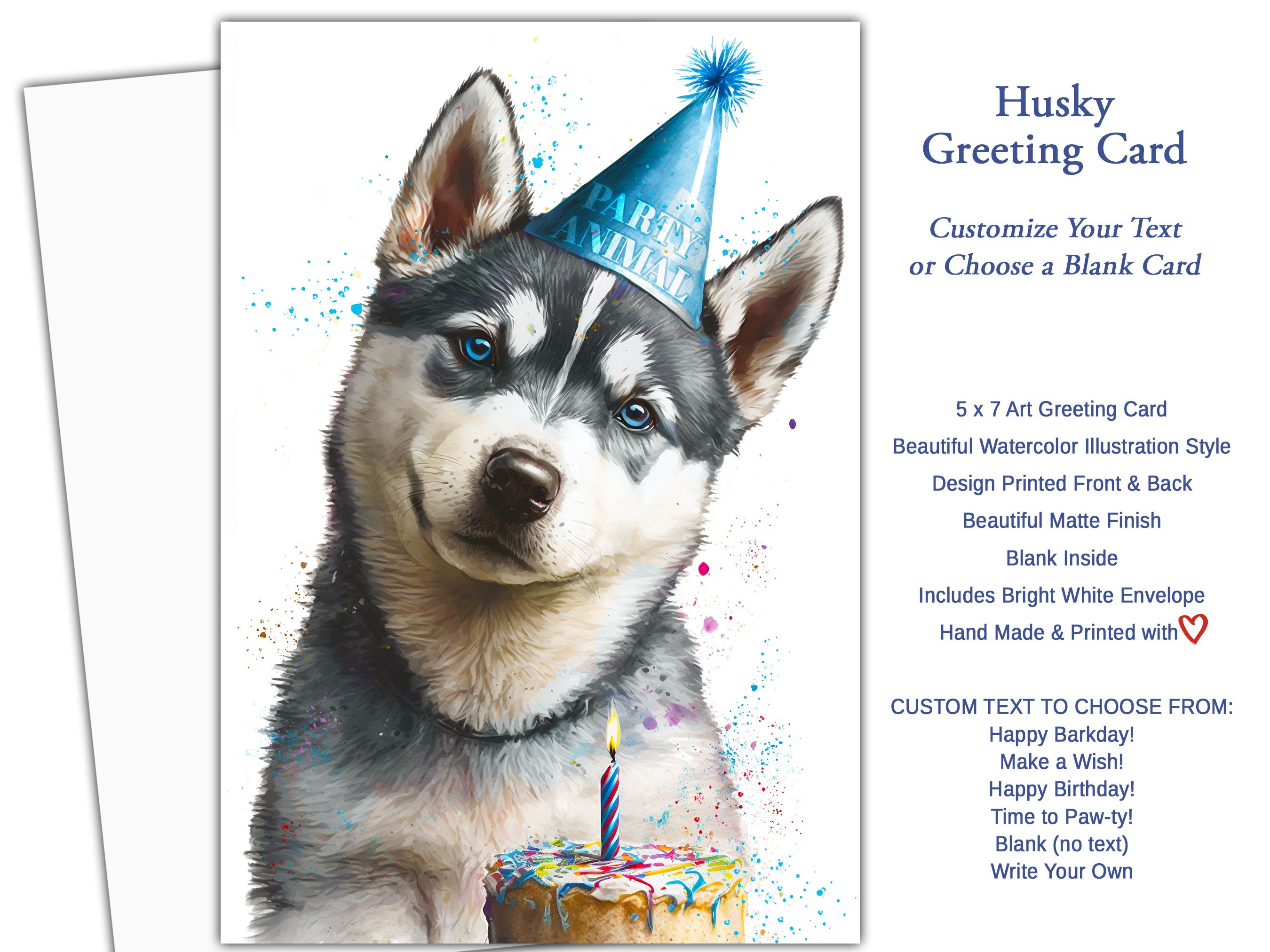 White Husky Birthday