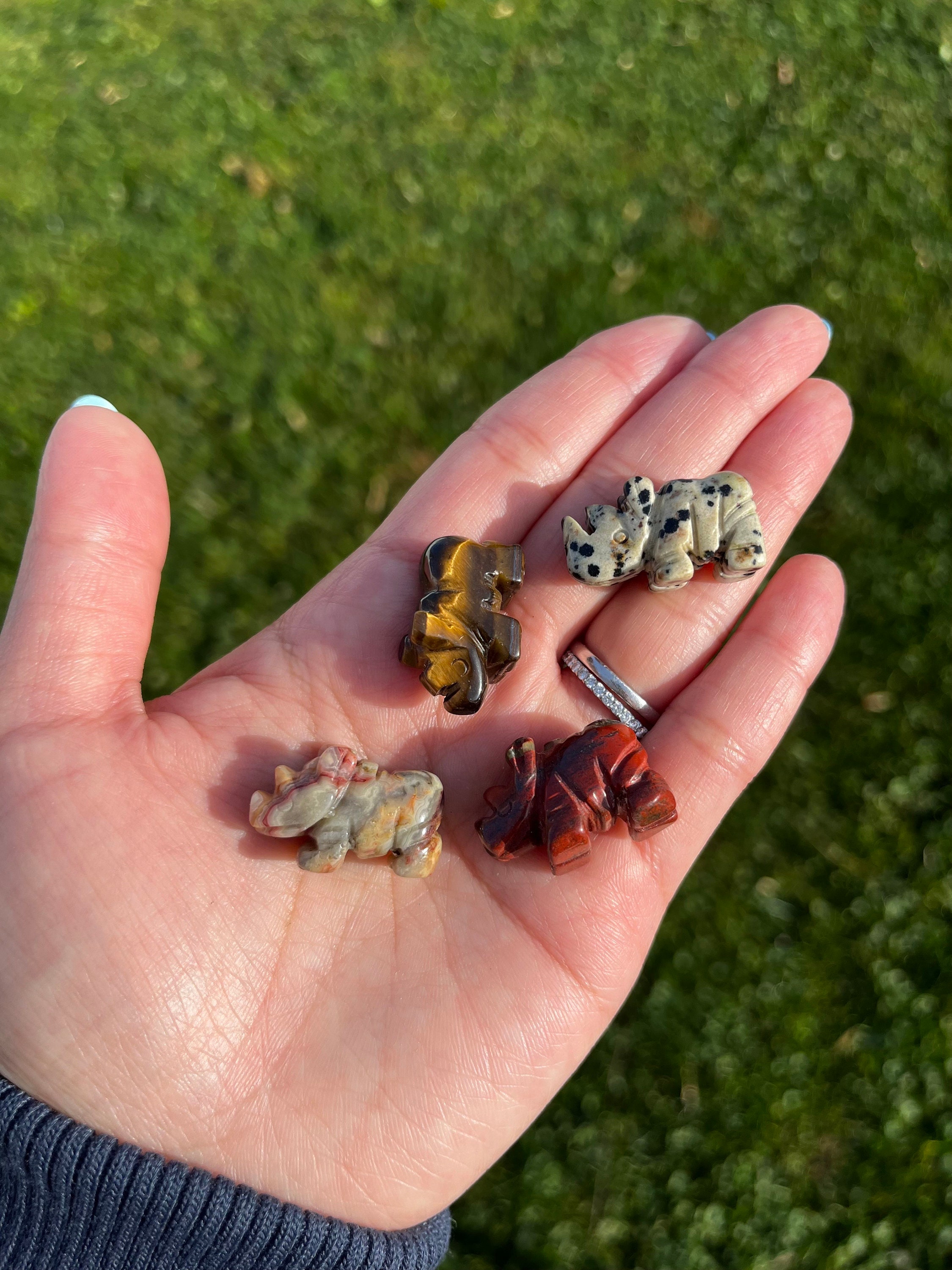 Mini Rhinoceros Carving - Etsy