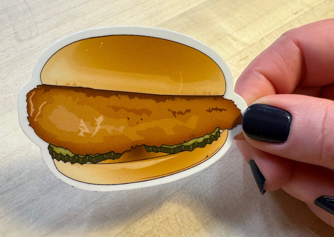 Chicken Sandwich Sticker | High-quality Vinyl - Etsy