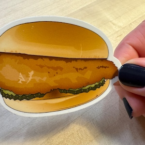 Chicken Sandwich Sticker | High-quality Vinyl - Etsy