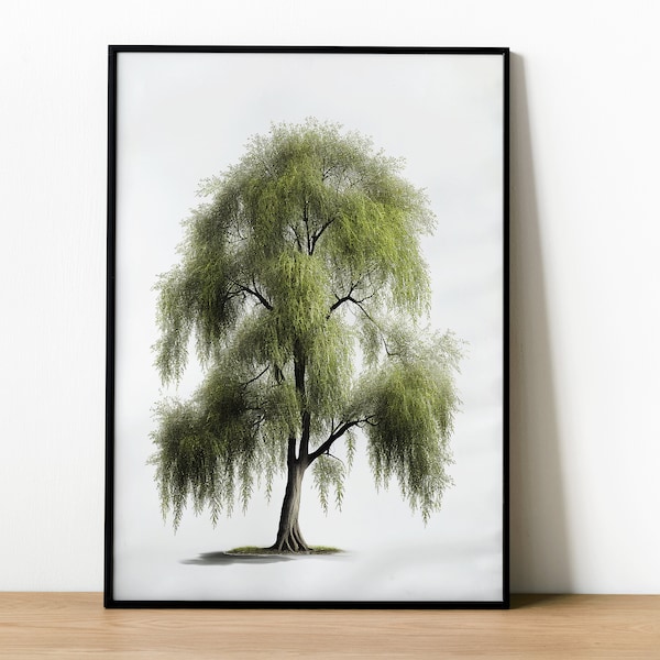 Willow Tree Digital Art - Etsy