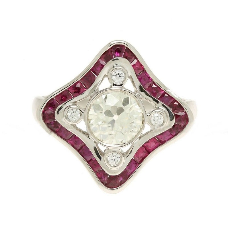 Bezel Set Ruby - Etsy