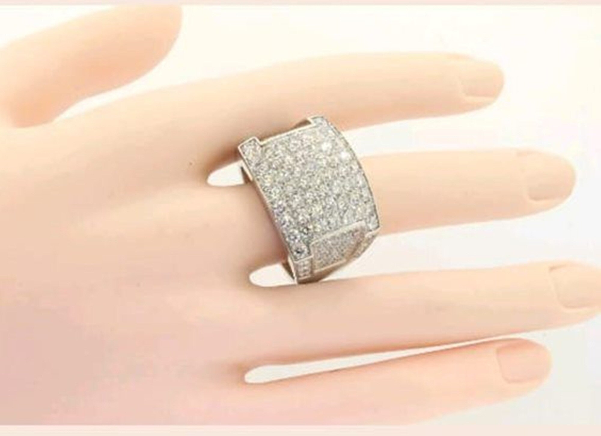 Pave Set Wedding Ring for Men Round Moissanite Diamond - Etsy