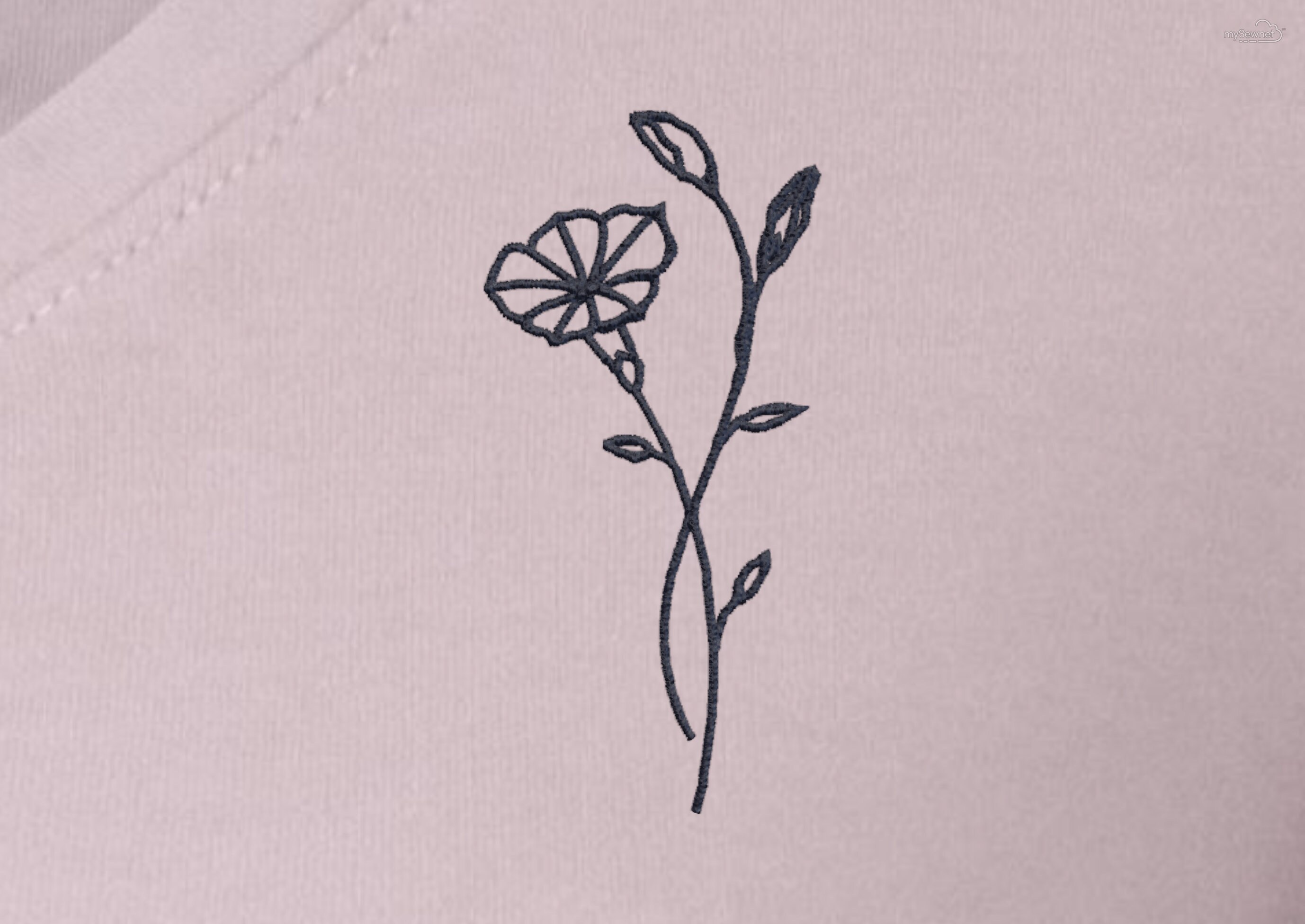 Morning Glory Machine Embroidery File September Birth Month - Etsy