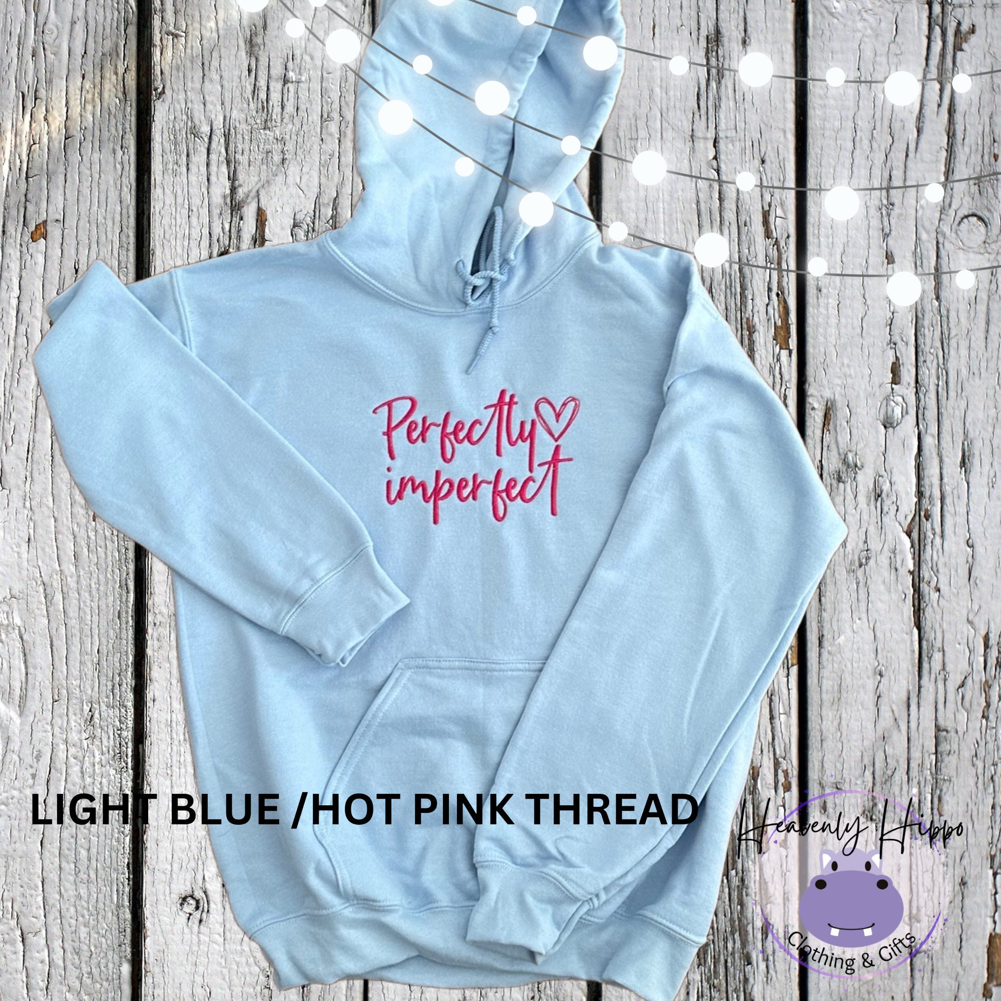 Perfectly Imperfect Custom Hoodie, Personalized Sweatshirt, Women's ...