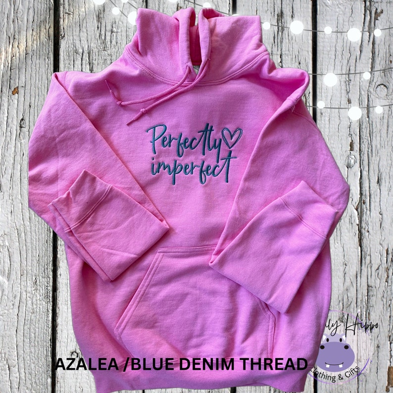 Perfectly Imperfect Custom Hoodie, Personalized Sweatshirt, Women's ...