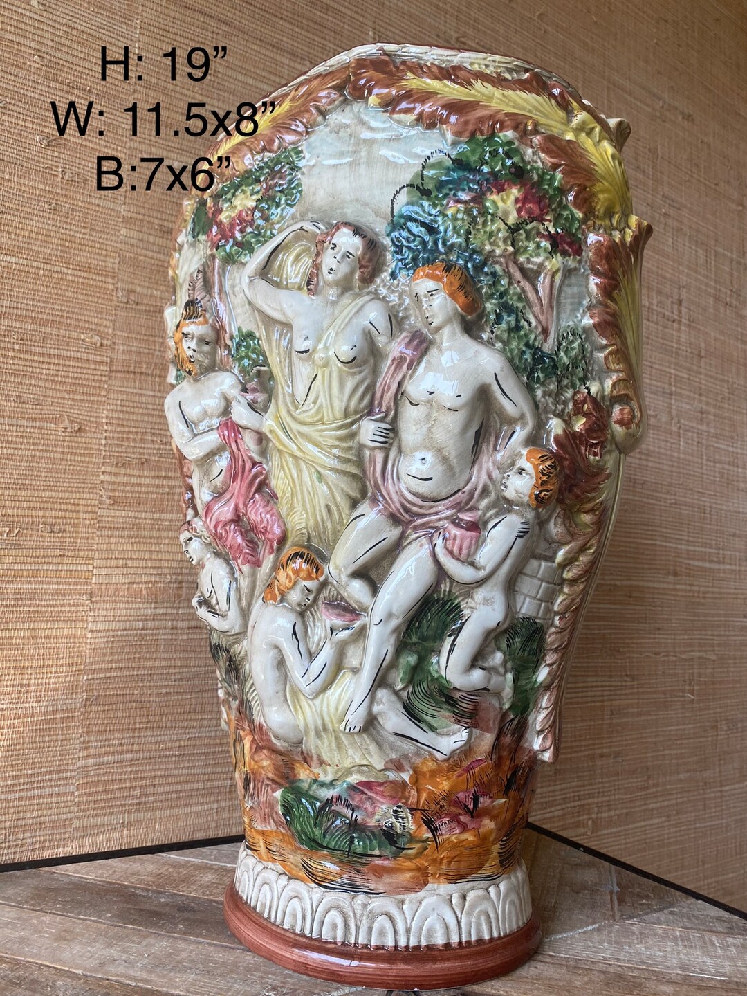 Extremely RARE C1920-40’s Italian PORCELAIN CAPODIMONTE Hand Painted ...