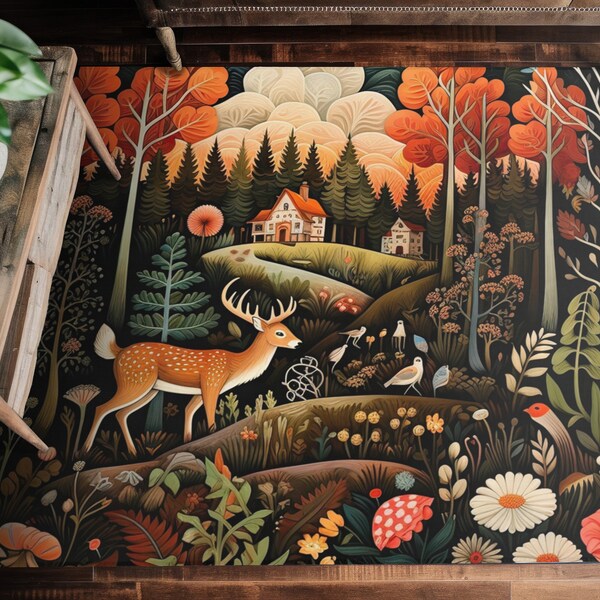 Woodland Rug - Etsy