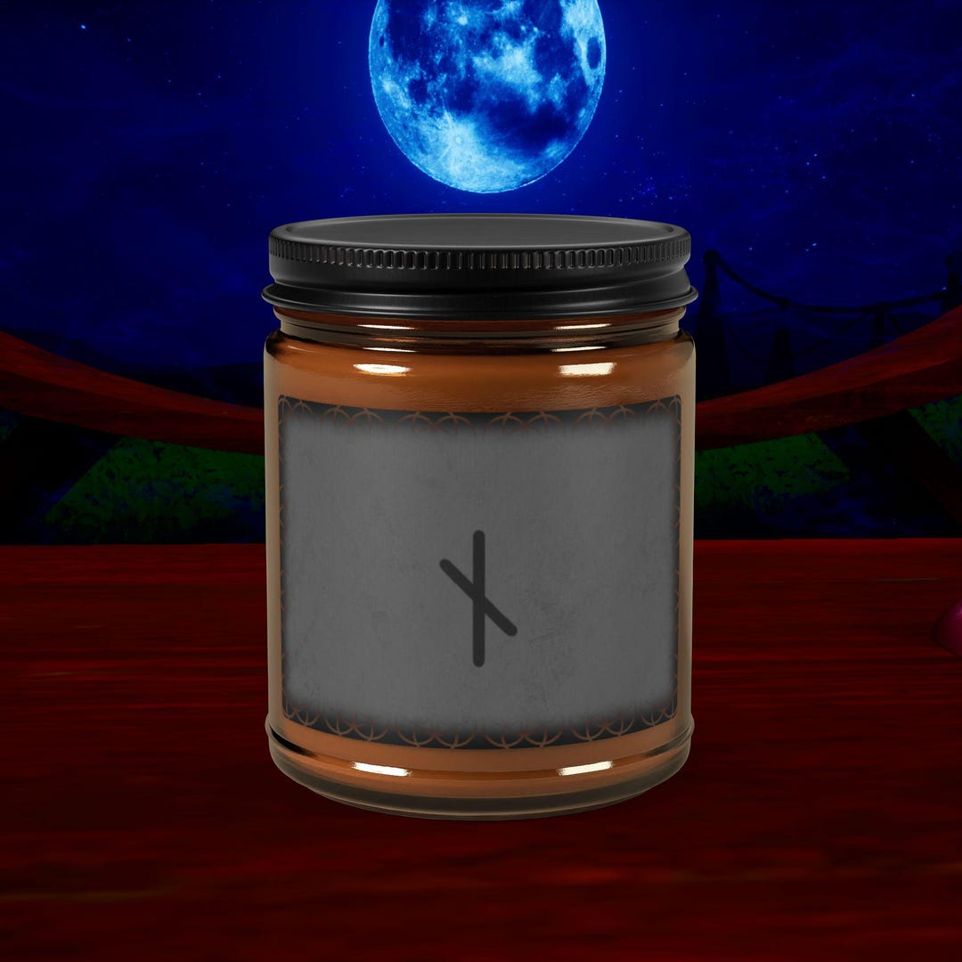Naudiz Rune Candle Necessity & Resilience - Etsy