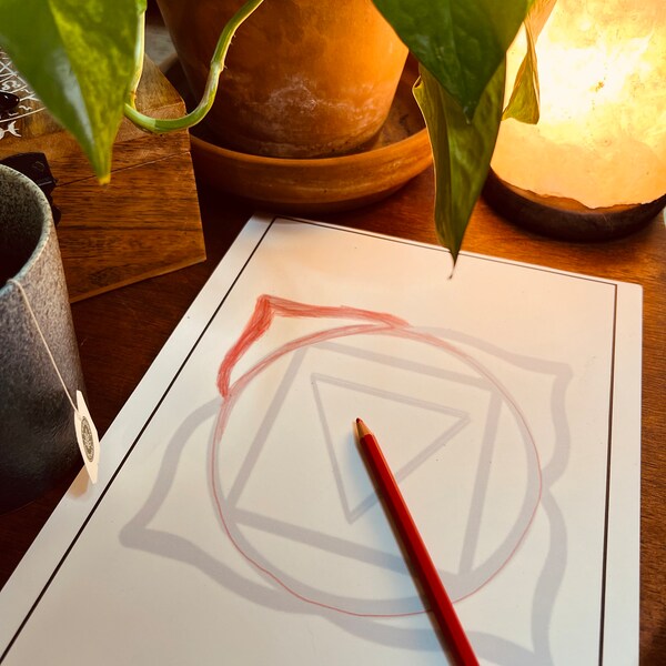 Root Chakra Coloring Page - Etsy