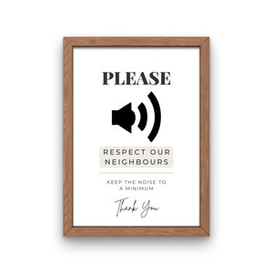 Sign to Keep Noise Down - Etsy