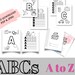 ABC Alphabet Worksheet Lesson Plan - Etsy