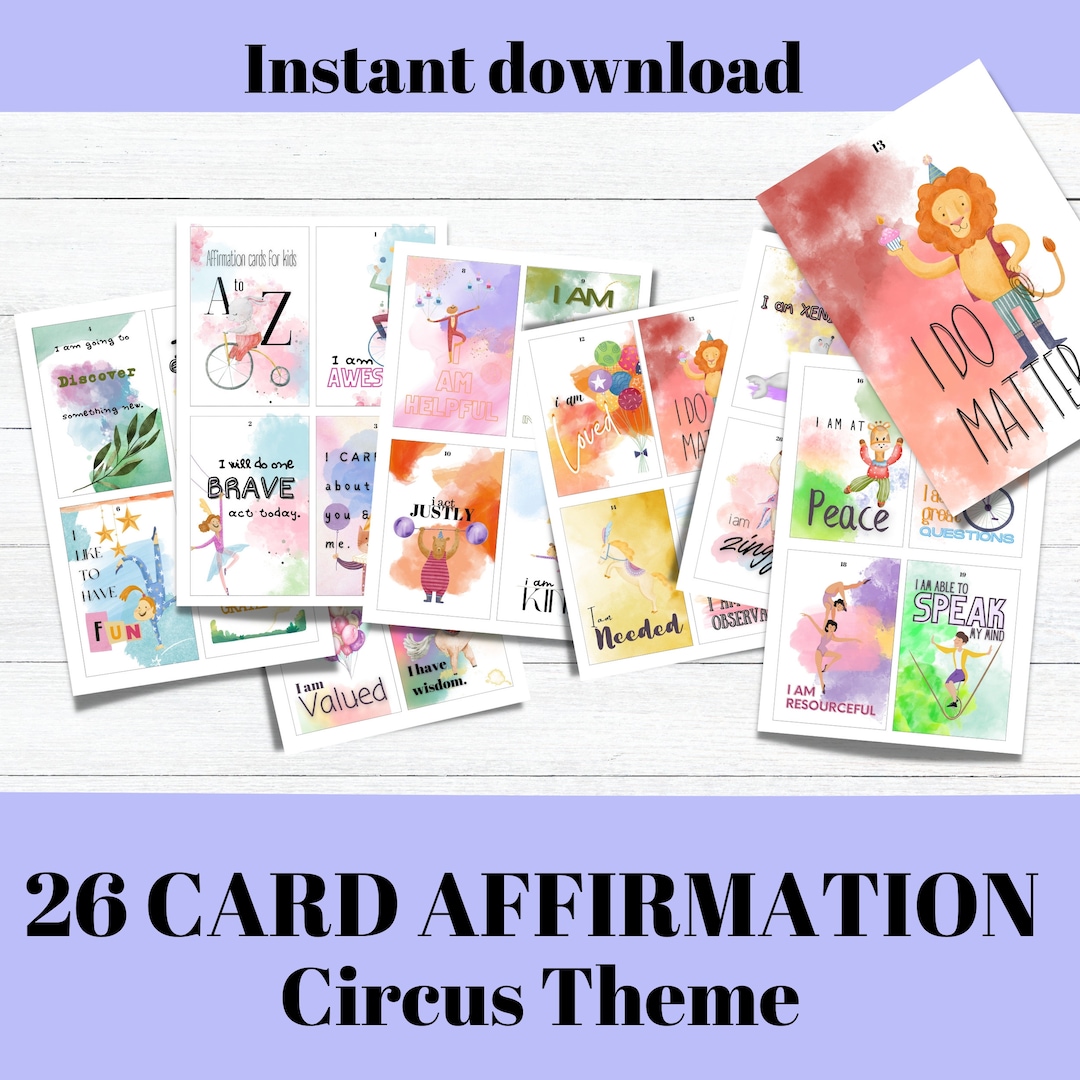 26 KIDS AFFIRMATION Alphabet + ABC + Learning + Home School + Travel ...