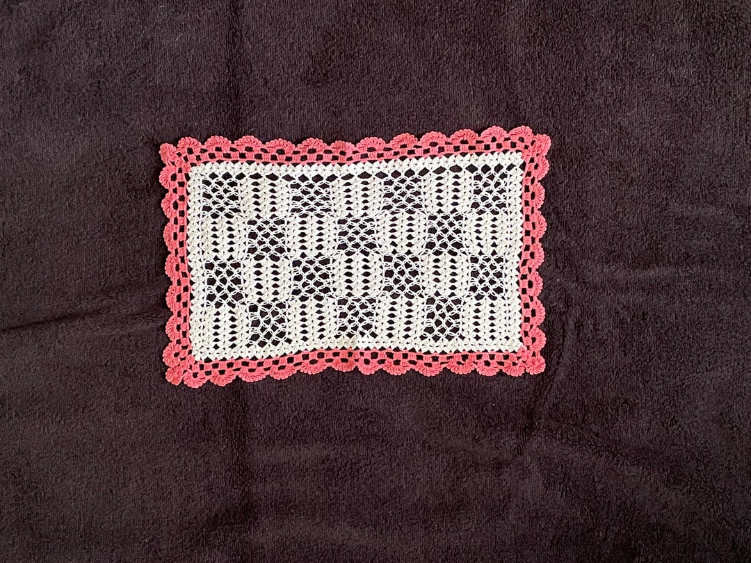 Hand Crocheted Two Color Table Runner Set of 3 - Etsy