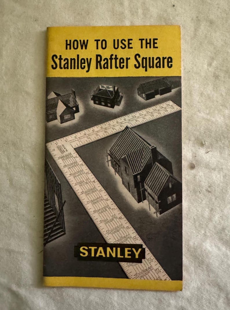 Stanley "how to Use the Stanley Rafter Square" Booklet - Etsy
