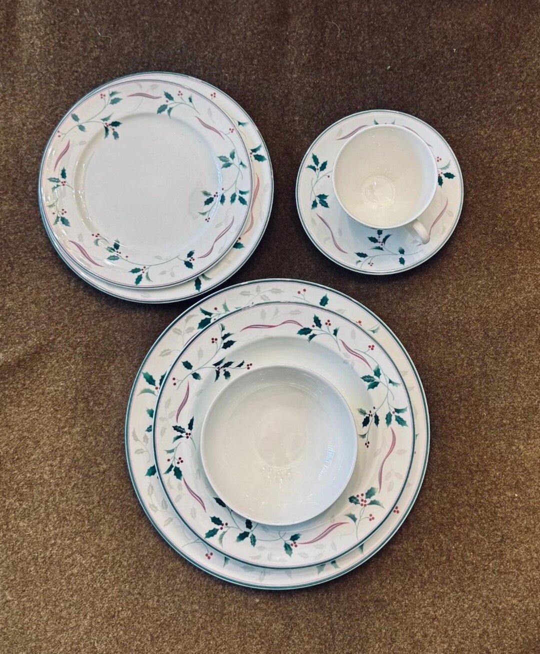 Christian Stuart holiday Splendor Fine China Dinner Place Setting - Etsy