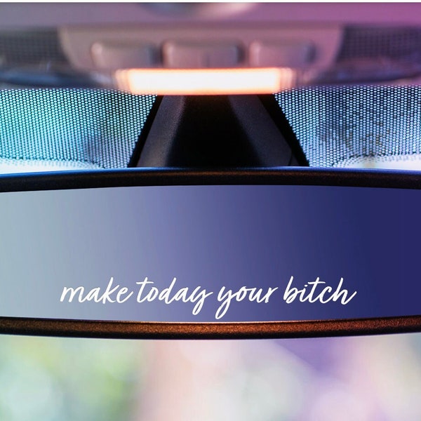 Rear View Mirror Sticker - Etsy