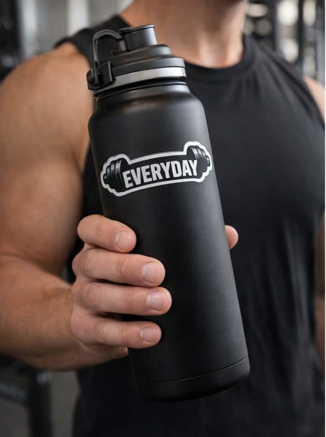 EVERYDAY Barbell Sticker | Gym Motivation Vinyl Sticker | Minimal ...