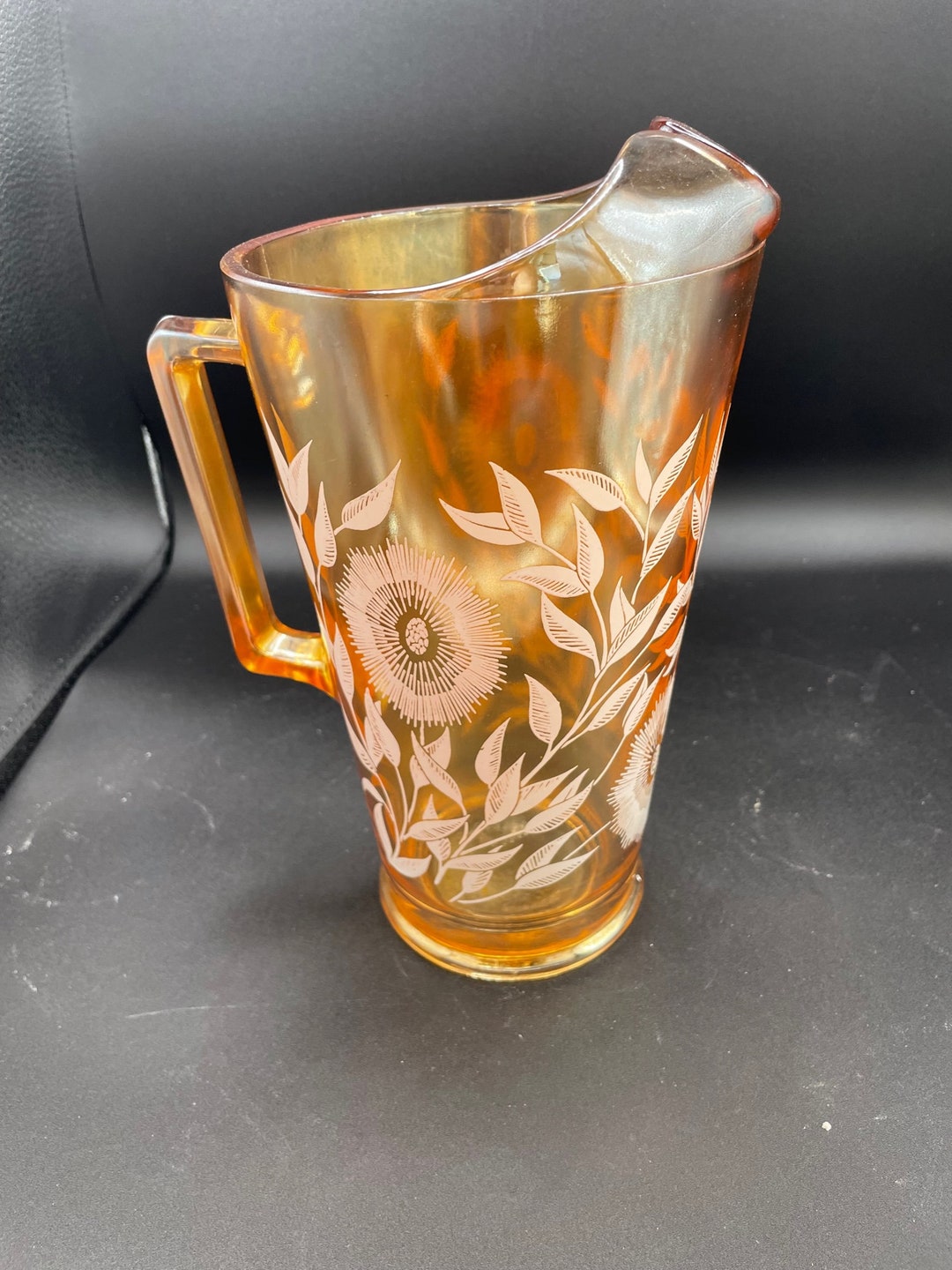 Vintage Jeanette Cosmos Pitcher - Etsy