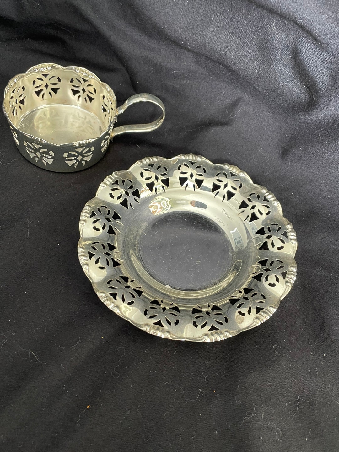 Vintage BMF West Germany 1960s Small Plate and Cup Holder - Etsy