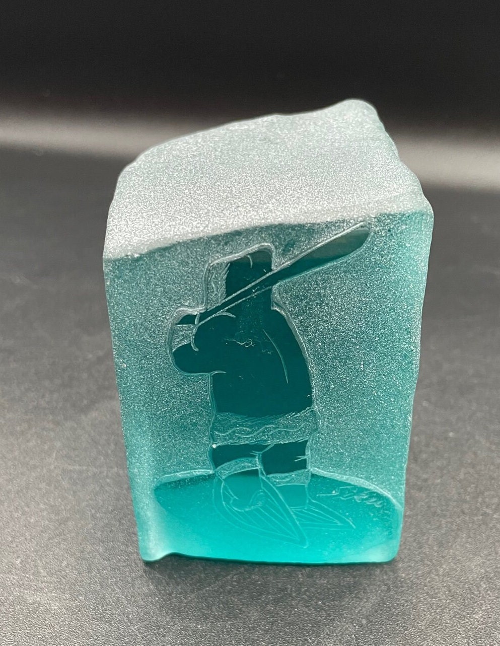 Inuit/inuk Snowshoeing glass Rock Sculpture SIGNED SIKU - Etsy