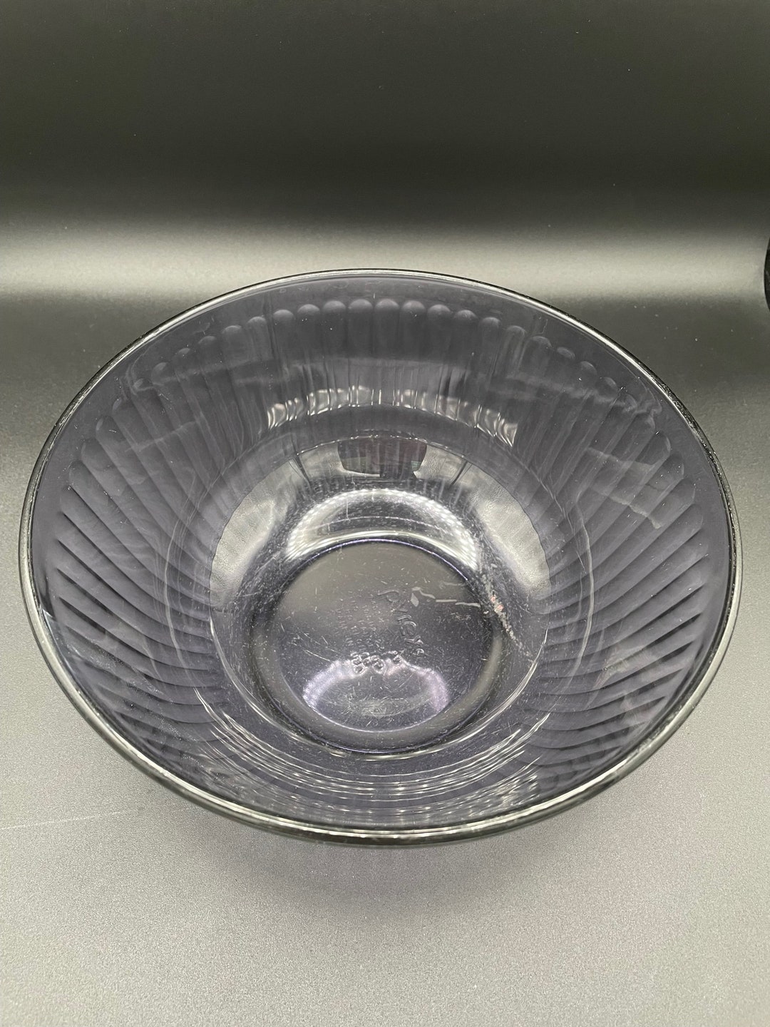 Purple Clear Glass Pyrex Bowl 2.5L - Etsy