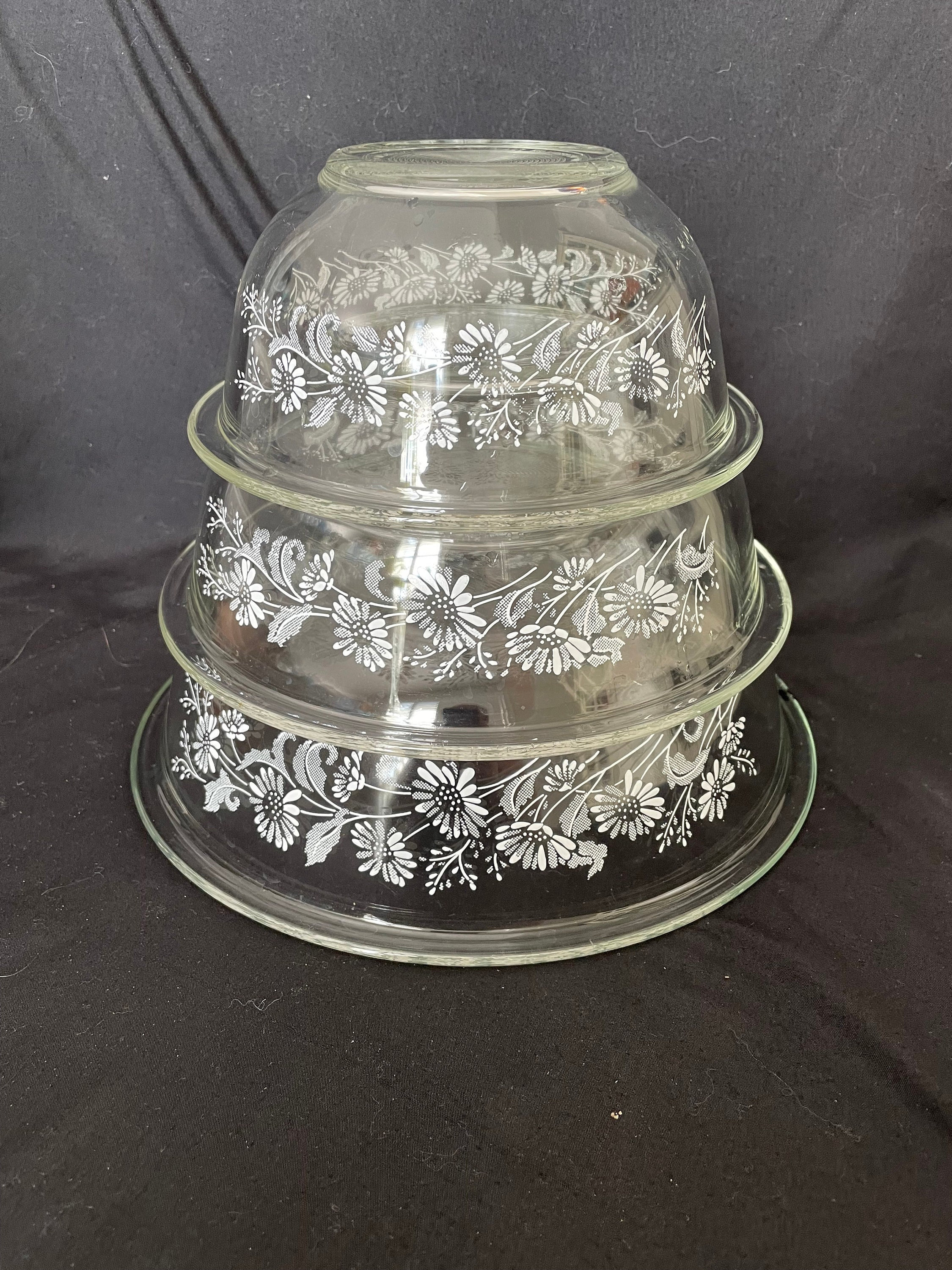 Clear Pyrex Bowls X3 Colonial Mist - Etsy