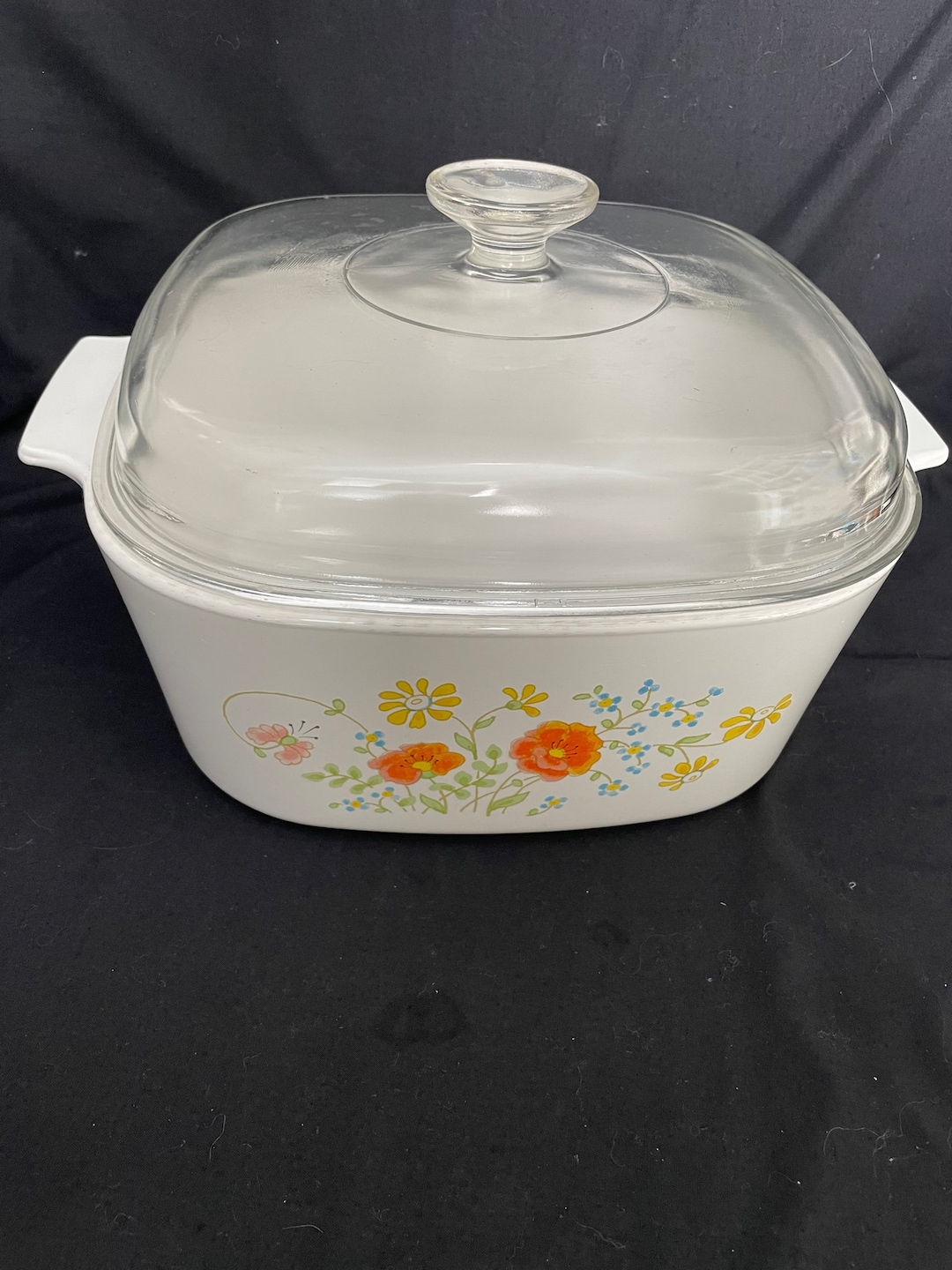 Vintage Kitchen Large Wild Flowers Corning Ware With Lid - Etsy