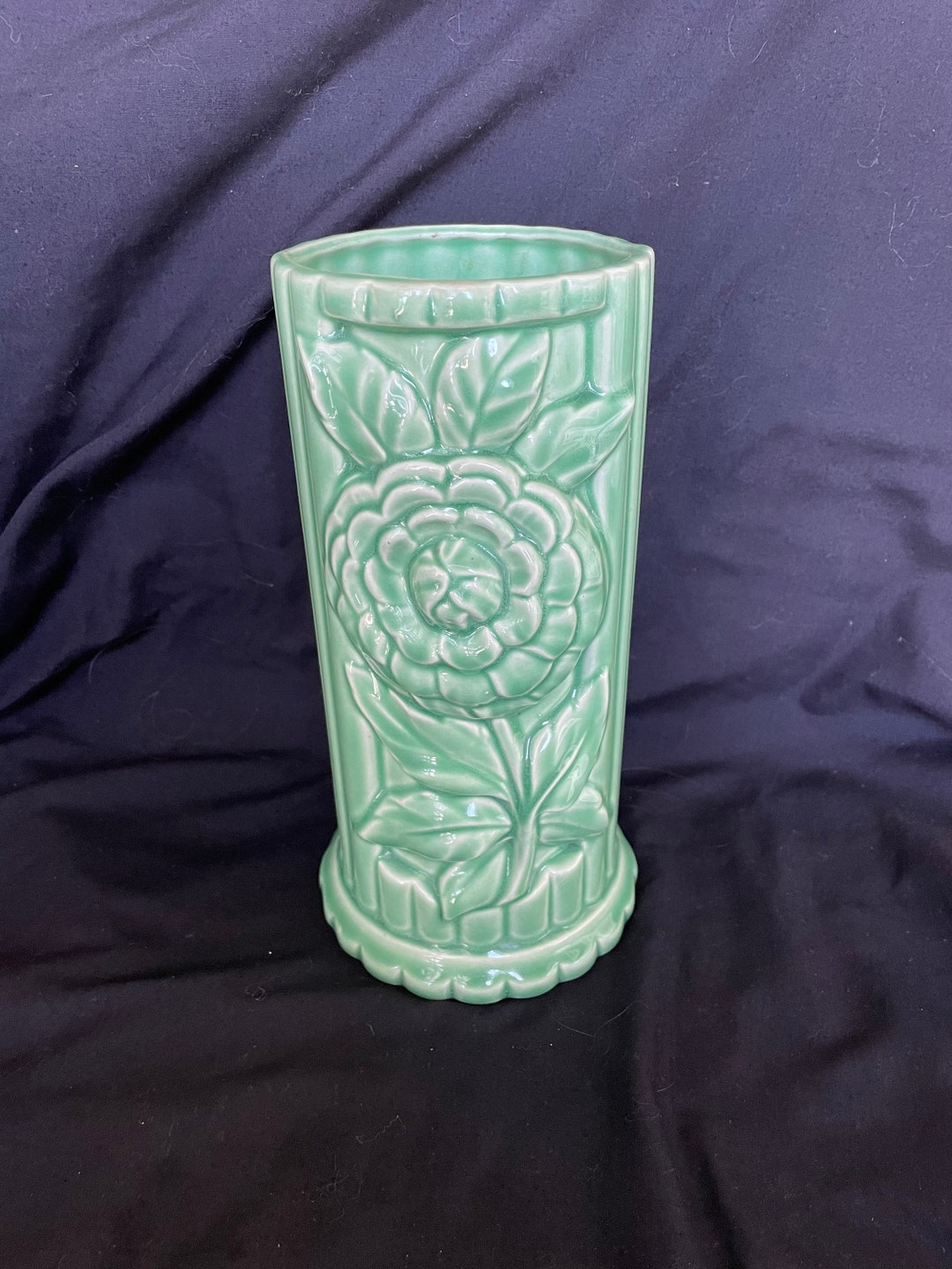 Cameron Clay 1930s Stoneware Floral Vase - Etsy