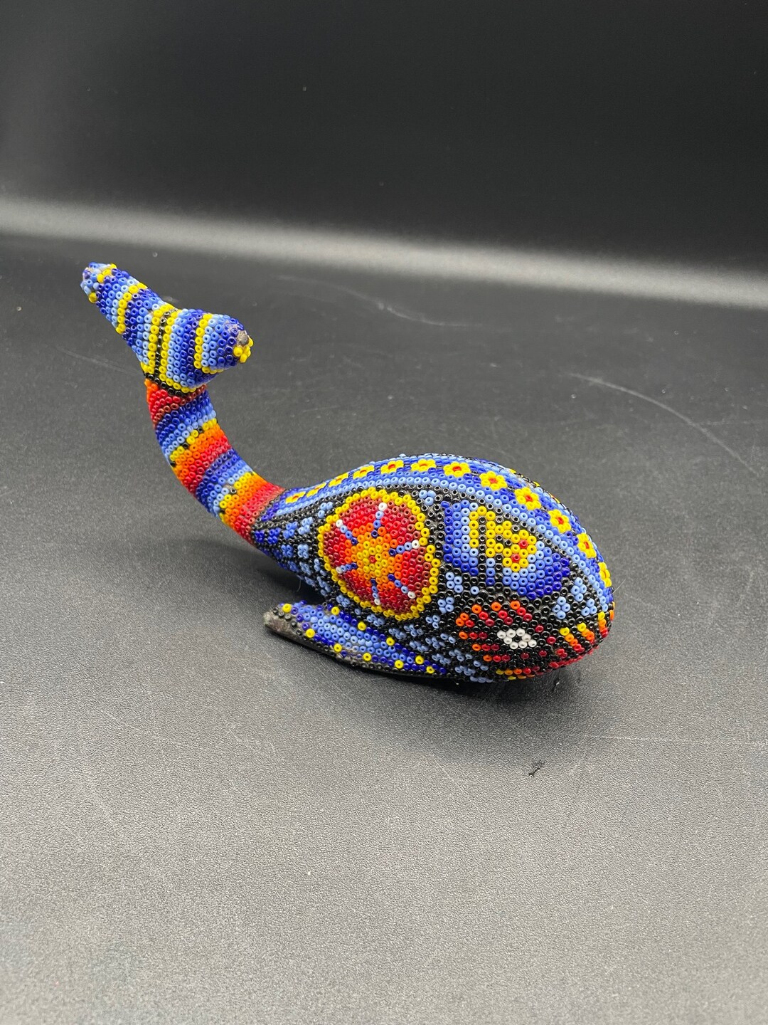 Huichol Handmade Wood Beaded Whale - Etsy