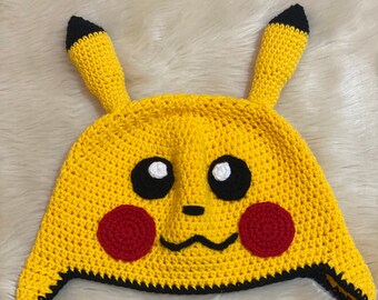 Pichu Earflap Hat Crochet Pattern (DIGITAL) - Etsy