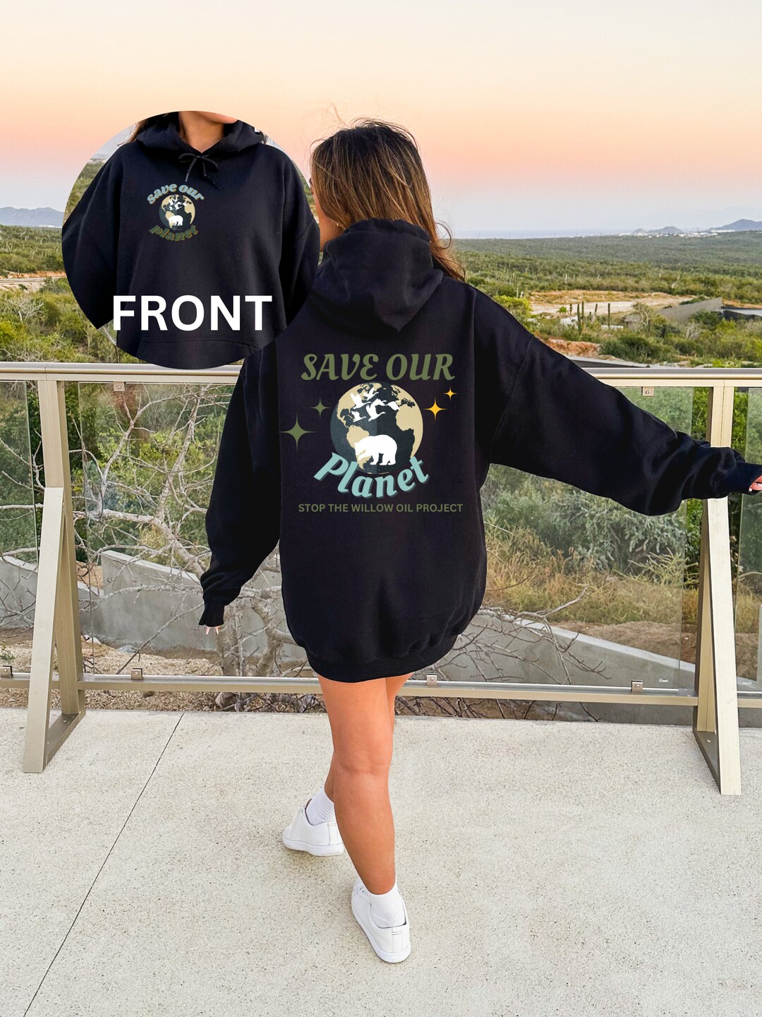Save Our Planet Hoodie, Stop Project Willow Clothes, Oversized Hoodies ...
