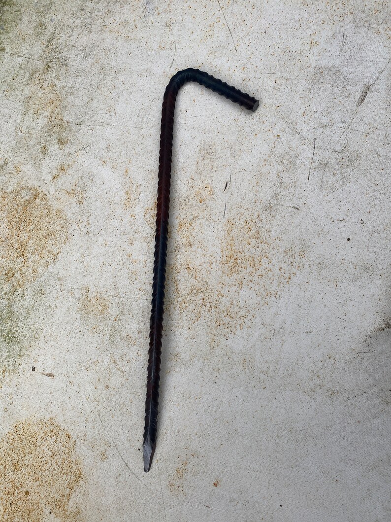 Hand Forged Tent Pegs - Etsy