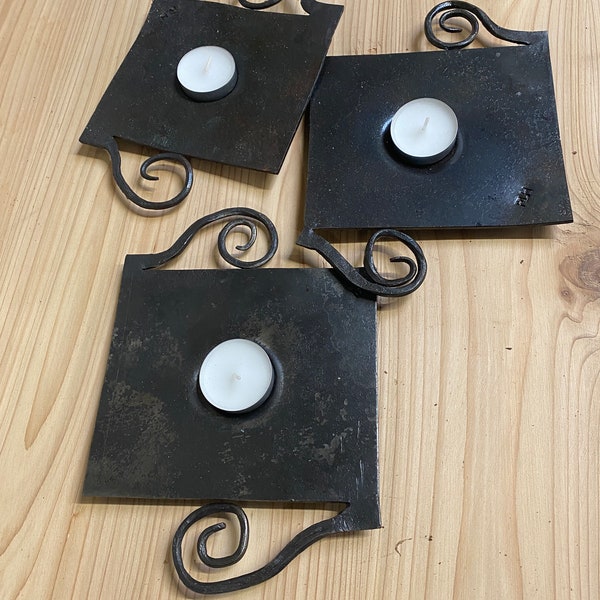 Metal Black Tea Light Holder - Etsy