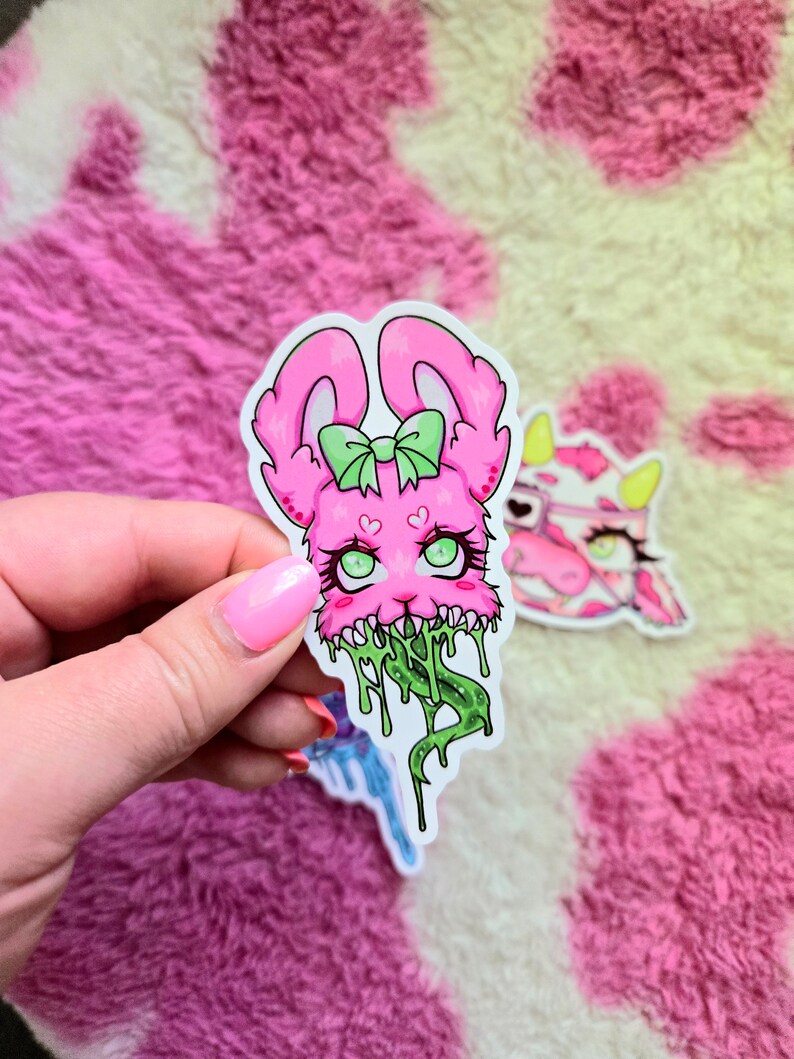 Candy Gore Monster Animal Vinyl Stickers - Etsy