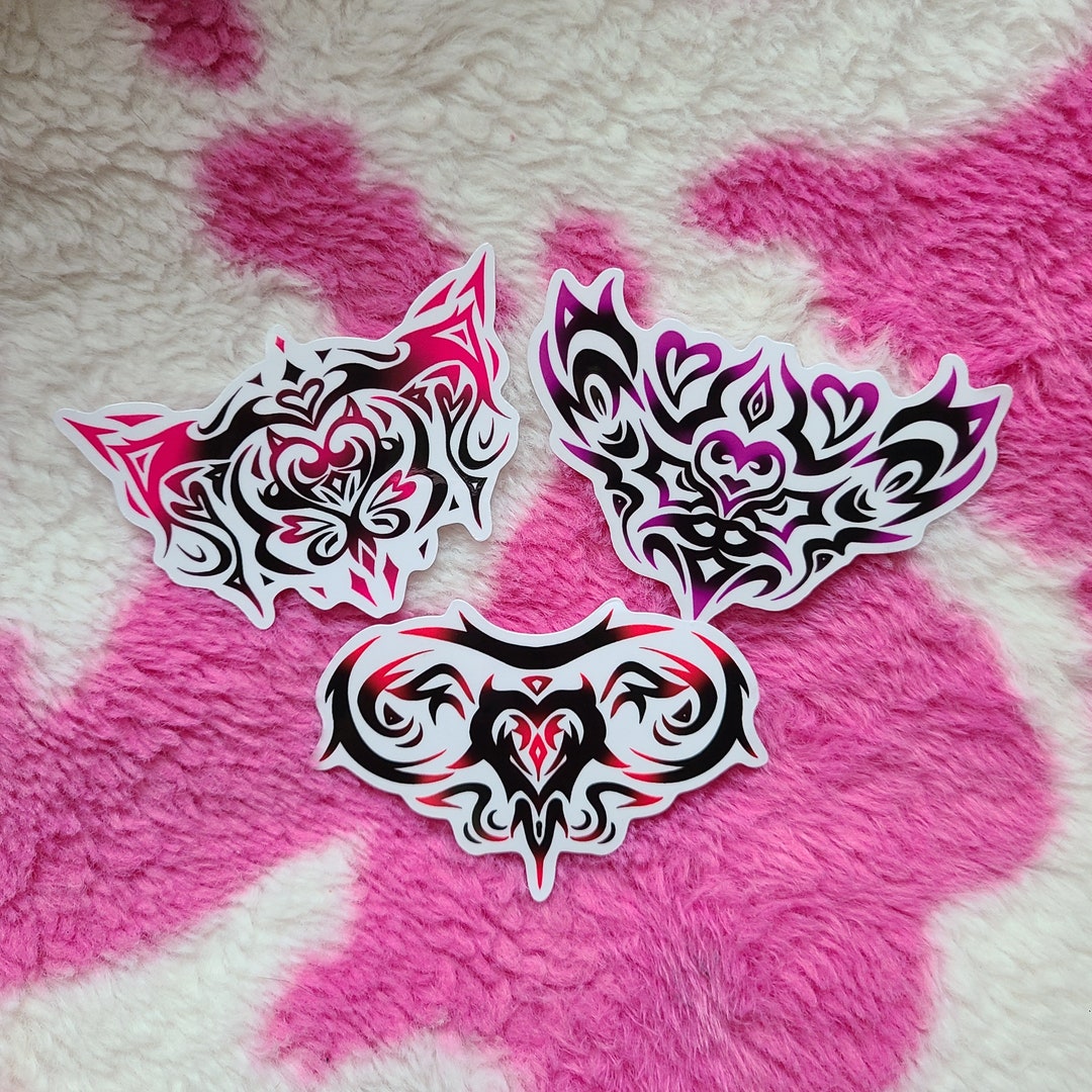 Succubus Tattoo Clear Vinyl Stickers - Etsy