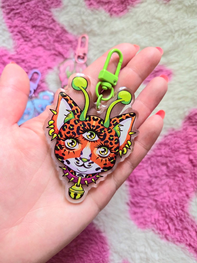 Creepy Cute Candy Gore Animals Sparkle Acrylic Keychains - Etsy