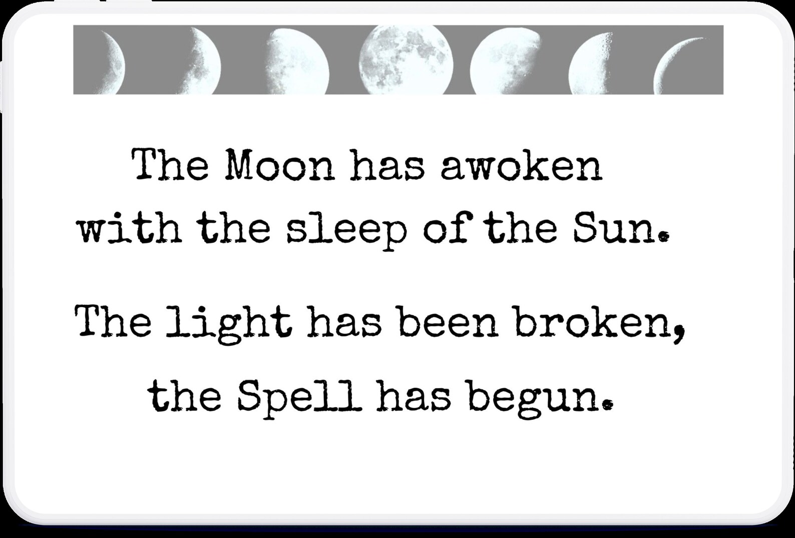 Witchy Quote - Printable Quote - the Spell Has Begun - Quotes About ...