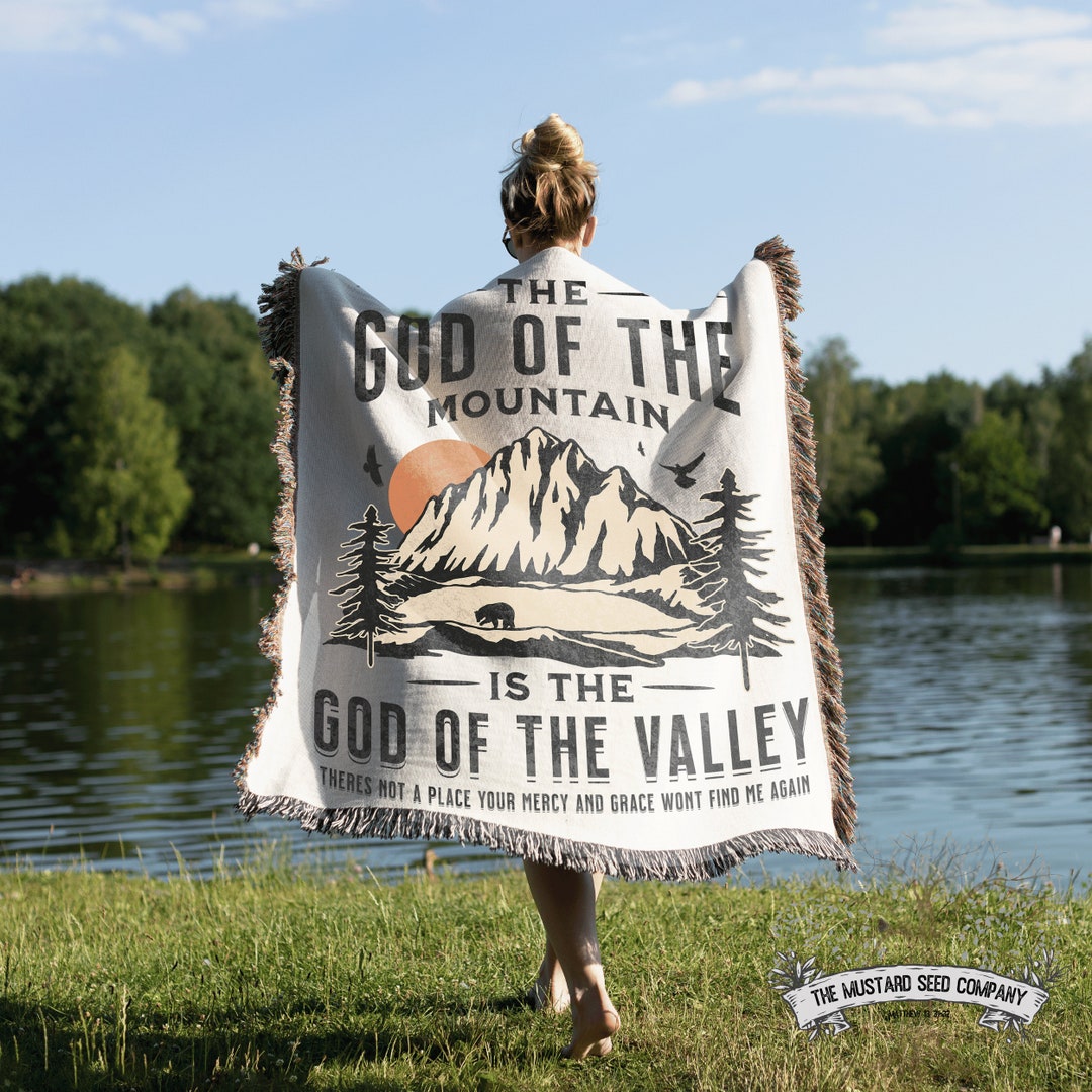 The God of the Mountain Christian Throw Blanket Worship Blanket Cute ...