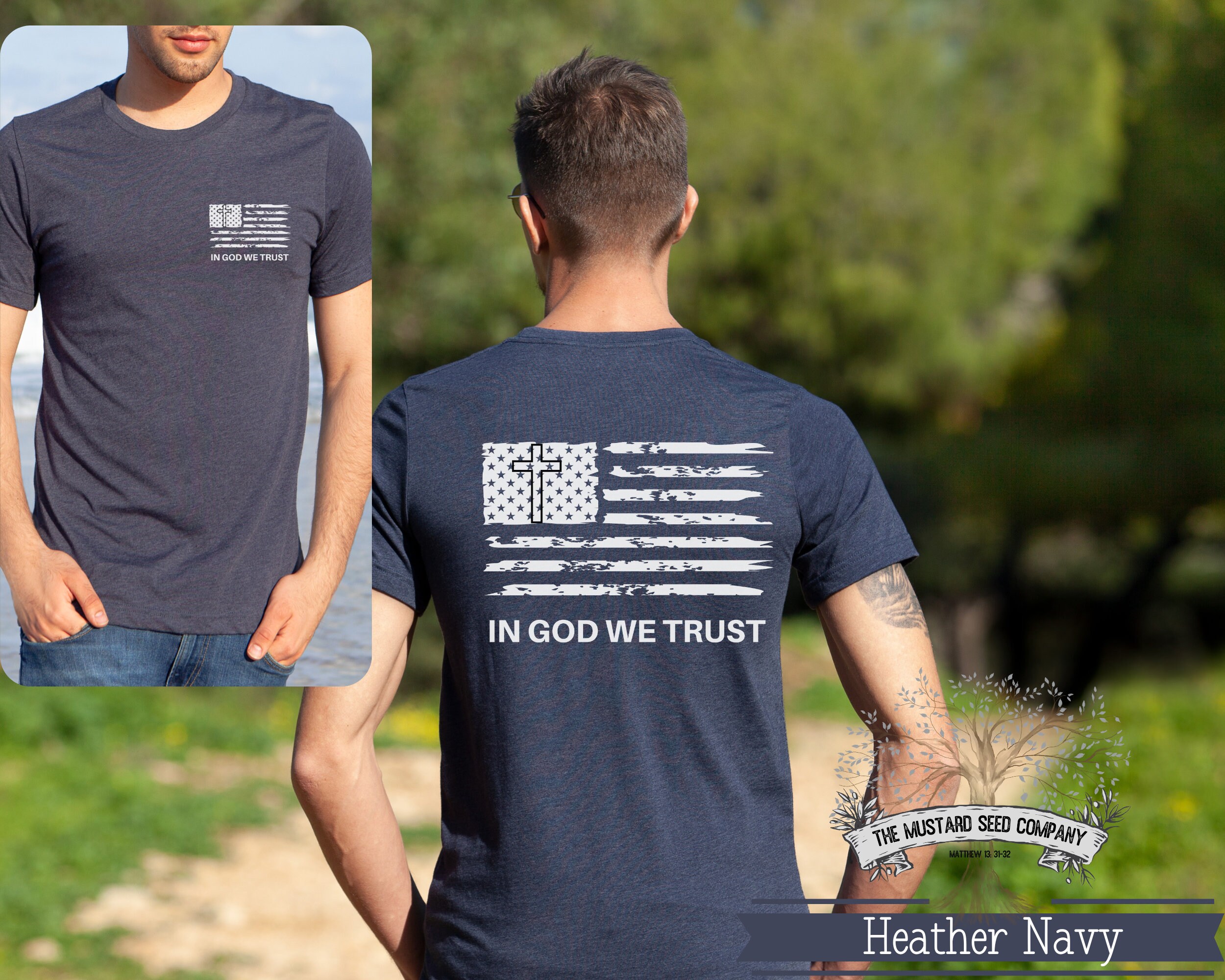 In God We Trust Shirt American Conservative Christian T-shirt Flag ...