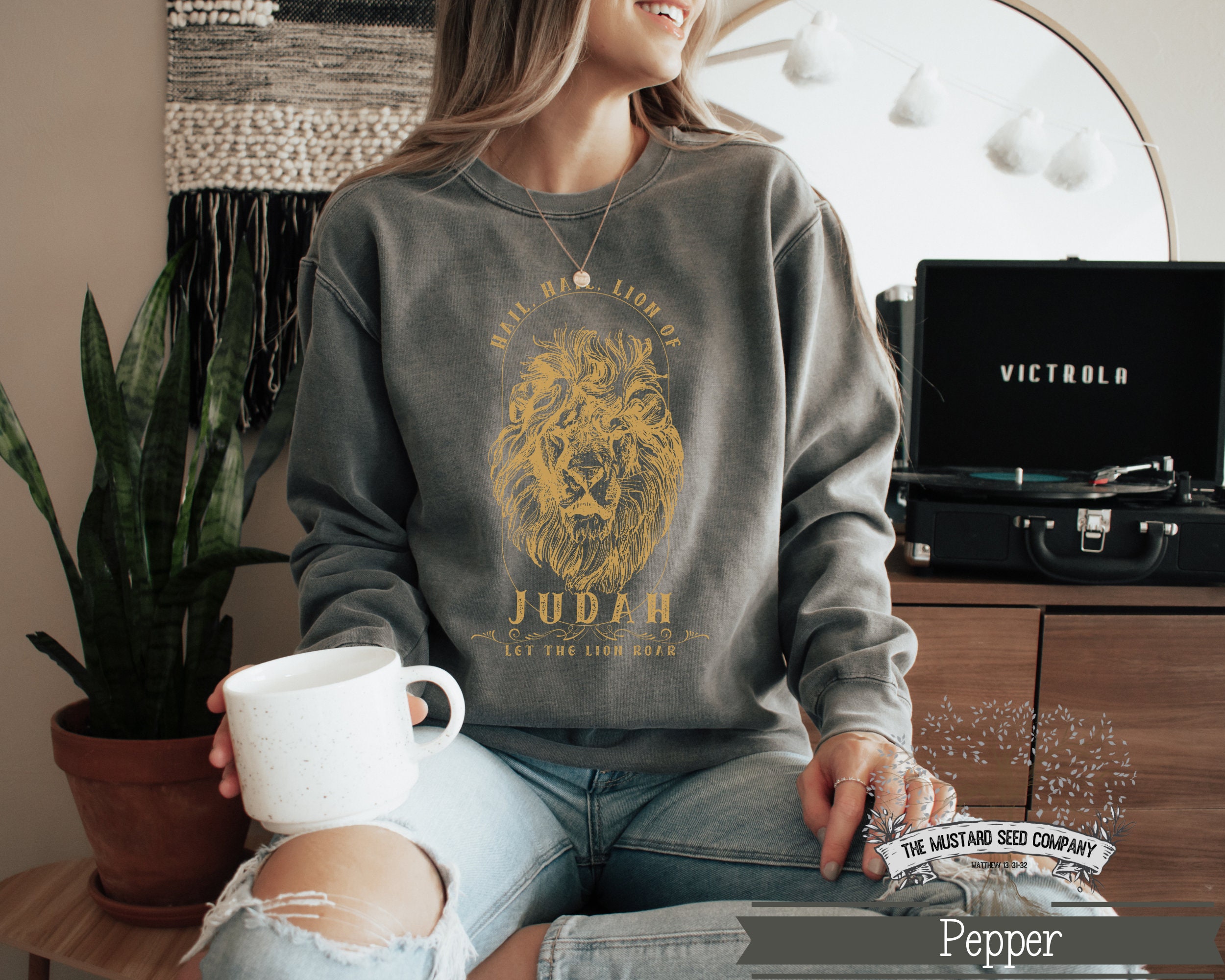 Lion of Judah Graphic Long Sleeve Shirt for Her Womens Christian ...