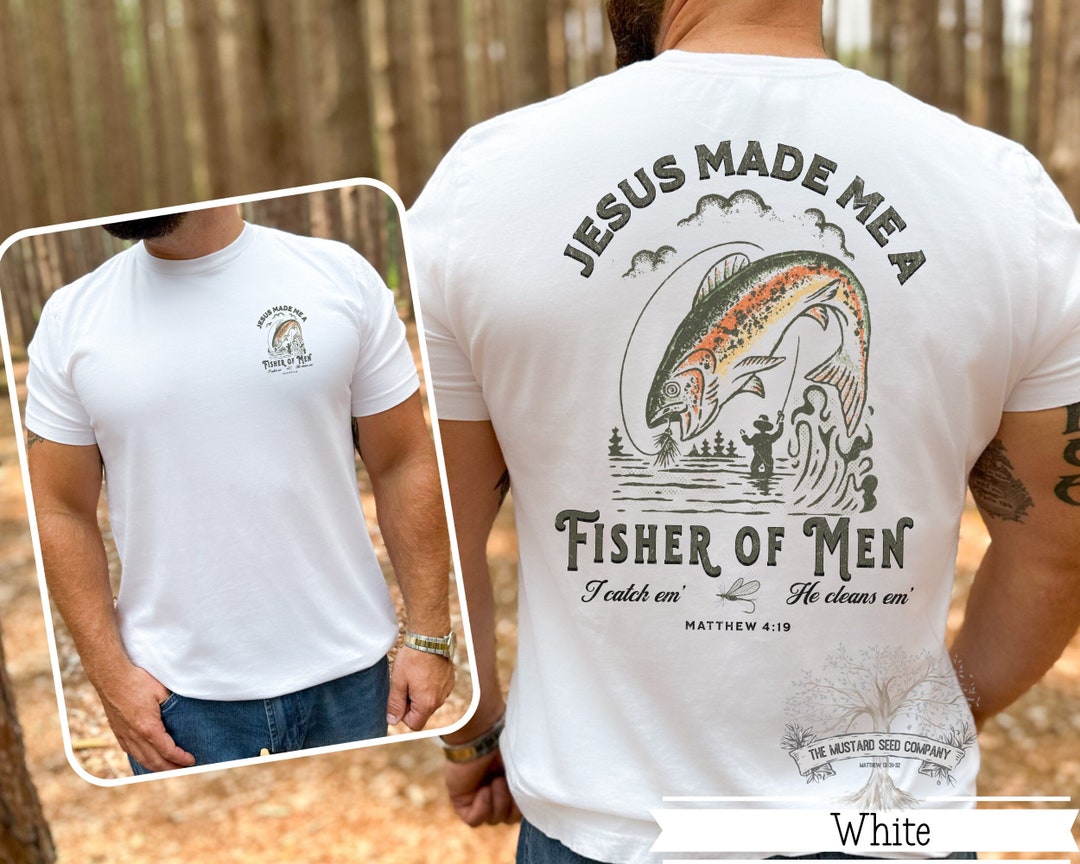 Fishers of Men Mens Christian T-shirt Christian Fishermens Shirt ...