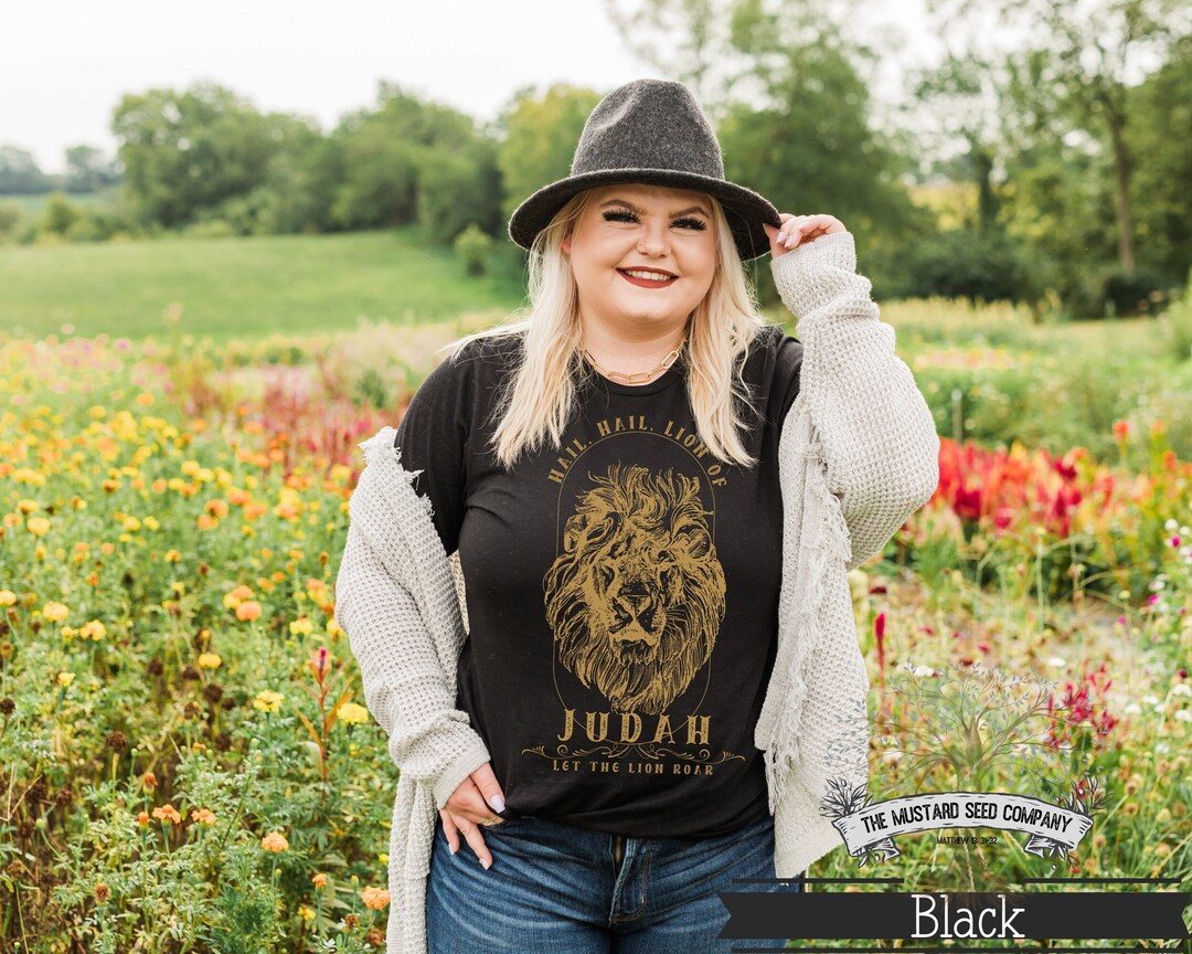 Lion of Judah Graphic Long Sleeve Tee Womens Christian Graphic Tshirt ...