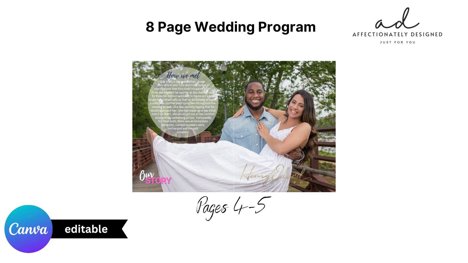 Magazine Style Wedding Program/invitation 2 - Etsy