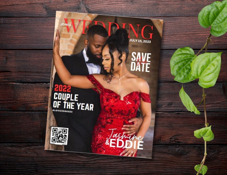 Magazine Style Wedding Invitation/program Template 1 - Etsy