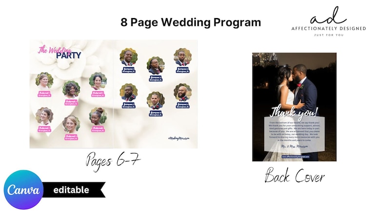 Magazine Style Wedding Program/invitation 2 - Etsy