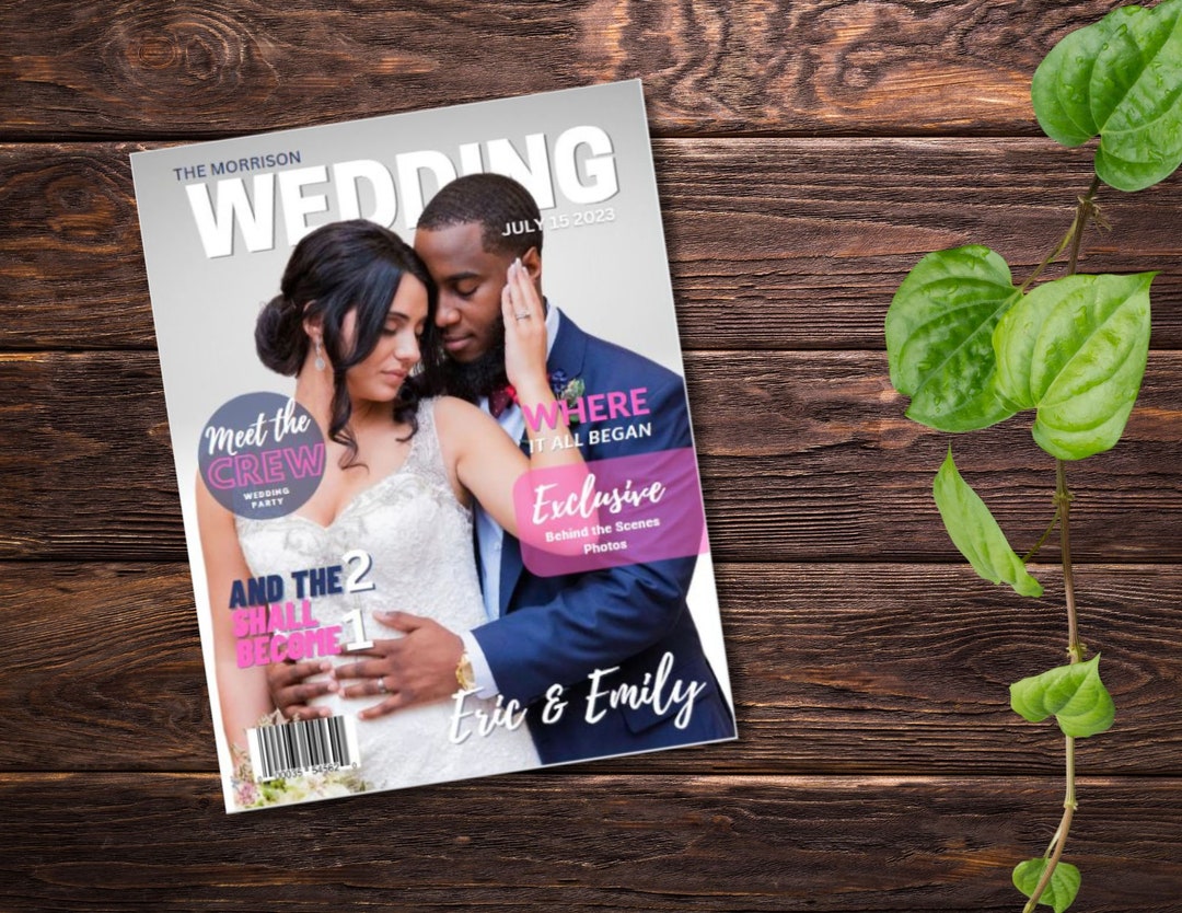 Magazine Style Wedding Program/invitation 2 - Etsy