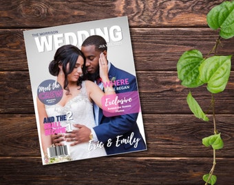 Magazine Style Wedding Invitation/program Template 1 - Etsy
