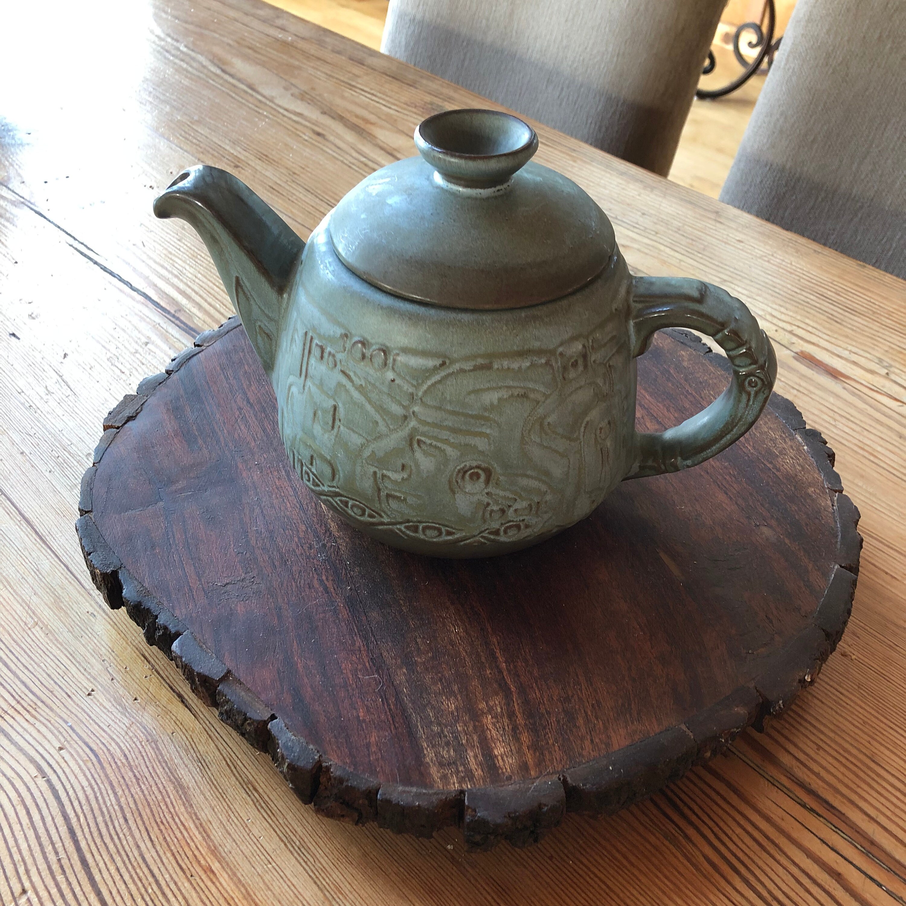 Frankoma Mayan Aztec Tea Pot 7 - Etsy