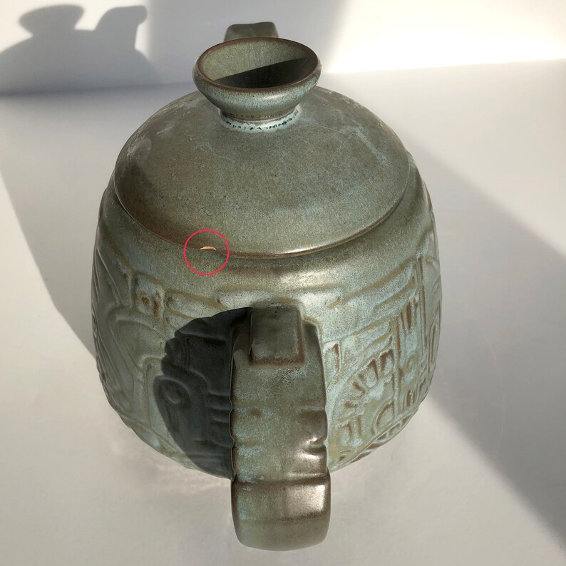 Frankoma Mayan Aztec Tea Pot 7 - Etsy